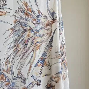 Tops | Boho Floral Sheer Waterfall Kimono Cardigan Duster | Poshmark